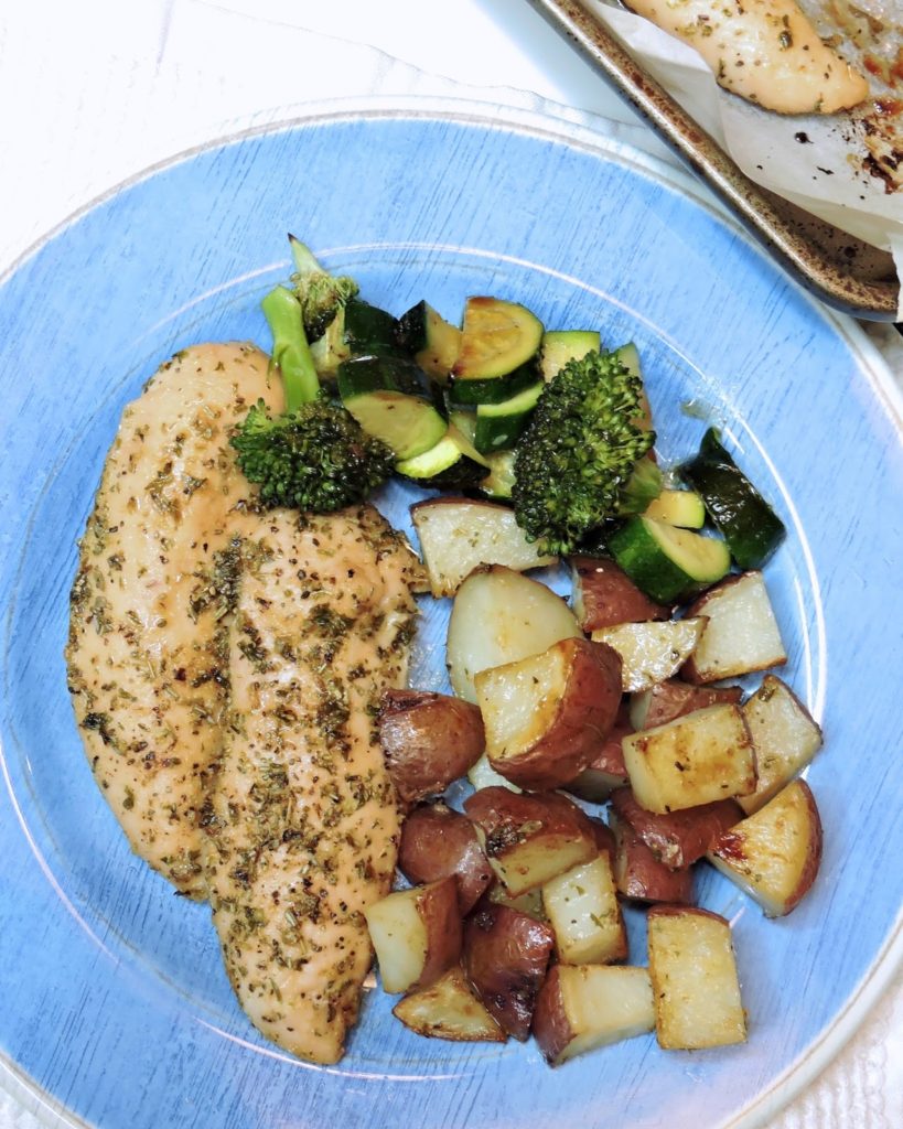One Pan Maple Butter Chicken & Vegetables – Just Jessie B