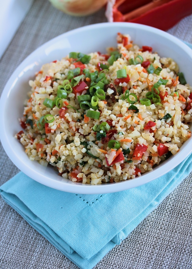 Savory Vegetable Cauliflower Rice | PALEO, Whole30 – Just Jessie B